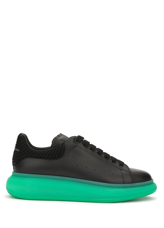 Alexander McQueen Erkek Oversize Siyah Yeşil Logolu Deri Sneaker 39 EU Alexander McQueen Erkek Oversize Siyah Yeşil Logolu Deri Sneaker 39 EU