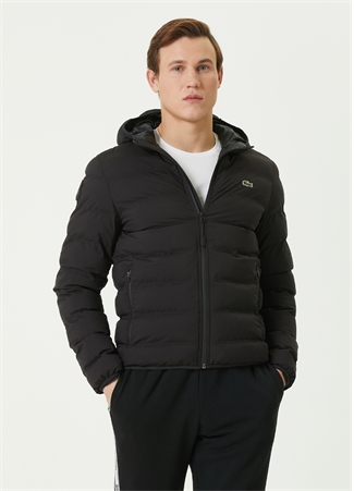 Lacoste Erkek Siyah Kapüşonlu Logolu Mont Xs Eu Lacoste Erkek Siyah Kapüşonlu Logolu Mont Xs Eu