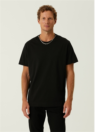 Givenchy Erkek Siyah Zincir Detaylı Basic T-shirt M EU