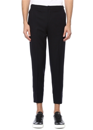 Solid Homme Erkek Lacivert Normal Bel Dar Paça Yün Pantolon 52 IT Solid Homme Erkek Lacivert Normal Bel Dar Paça Yün Pantolon 52 IT