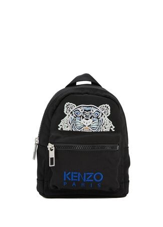 Kenzo Kadın Siyah Kaplan Nakışlı Sırt Çantası EU