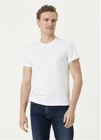 Beymen Club Erkek Beyaz Kuş Logolu T-shirt S