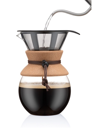 Bodum Pour Over 8 Cup Ve Metal Filtre Kahverengi Bodum Pour Over 8 Cup Ve Metal Filtre Kahverengi