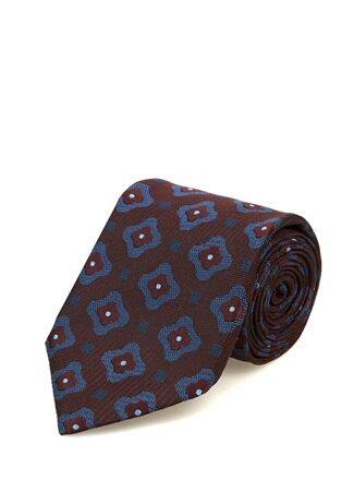 Fiorio Erkek Colorblocked Desenli İpek Kravat EU