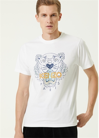 Kenzo Erkek Beyaz Logo Baskılı T-shirt XS EU Kenzo Erkek Beyaz Logo Baskılı T-shirt XS EU