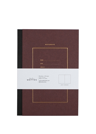 Studio Mottos Bordo Çizgisiz Sert Kapaklı Defter EU Studio Mottos Bordo Çizgisiz Sert Kapaklı Defter EU