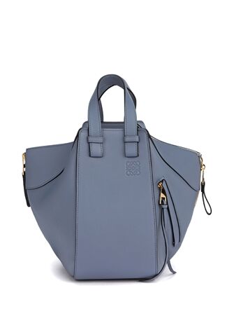 Loewe Kadın Small Hammock Mavi Deri Çanta EU