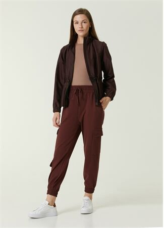 Beymen Club Kadın Bordo Yazı Baskılı Jogger Eşofman S