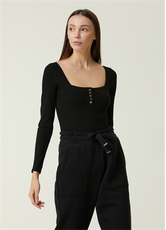 Allsaints Kadın Siyah Çıtçıt Detaylı Body 0 UK Allsaints Kadın Siyah Çıtçıt Detaylı Body 0 UK