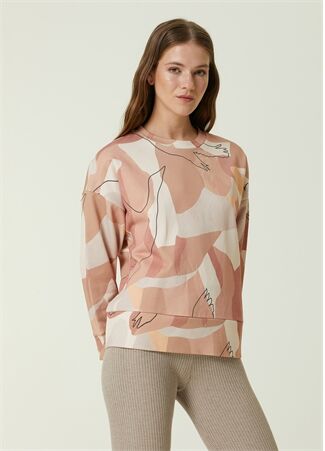 Beymen Club Kadın Bej Logo Desenli Sweatshirt XS