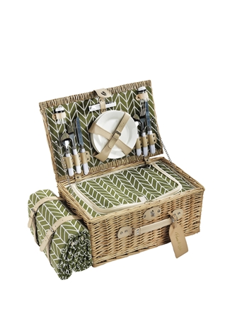 Picnic&Co 4 Kişilik El Yapımı Hasır Piknik Sepeti Bej Picnic&Co 4 Kişilik El Yapımı Hasır Piknik Sepeti Bej