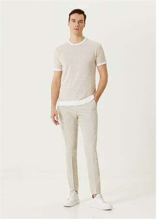 Network Erkek Comfort Fit Taş Pantolon Gri 46 EU