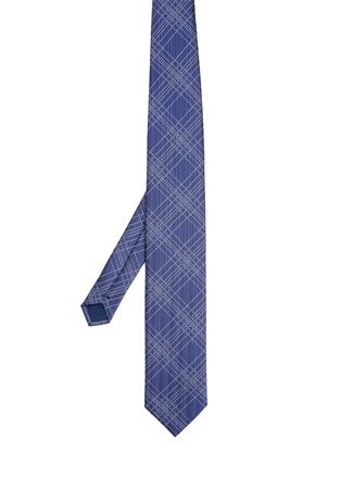 Beymen Club Erkek Mavi Ekose Desenli Kravat EU