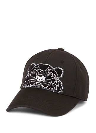 Kenzo Erkek Siyah Logo Detaylı Şapka EU Kenzo Erkek Siyah Logo Detaylı Şapka EU