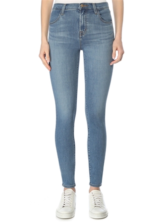 J Brand Kadın Maria Yüksek Bel Skinny Jean Pantolon Mavi 23 US