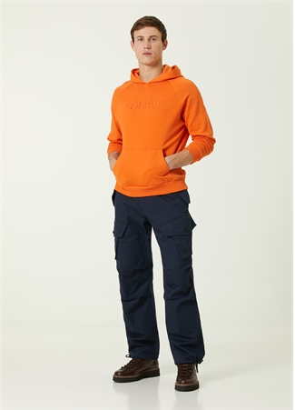 Kenzo Erkek Lacivert Çizgi Desenli Kargo Pantolon 29 US