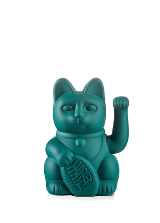 Donkey Lucky Cat Yeşil Heykel Donkey Lucky Cat Yeşil Heykel