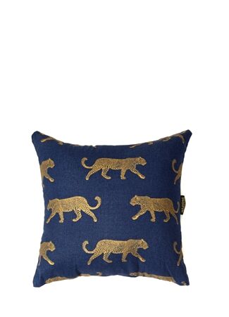 Mxhome Mavi Aslan Desenli Dekoratif Yastık