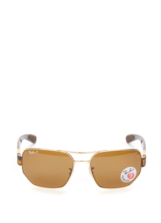 Ray-Ban Sarı Kare Formlu Güneş Gözlüğü 60 EU