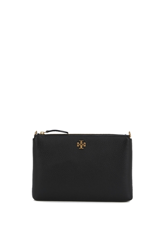 Tory Burch Kadın Siyah Logo Detaylı Deri Çanta EU Tory Burch Kadın Siyah Logo Detaylı Deri Çanta EU