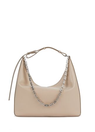 Givenchy Kadın Medium Cut Out Bej Deri Omuz Çantası EU
