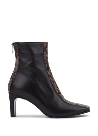 Divarese Kadın Siyah Deri Bot 37 EU