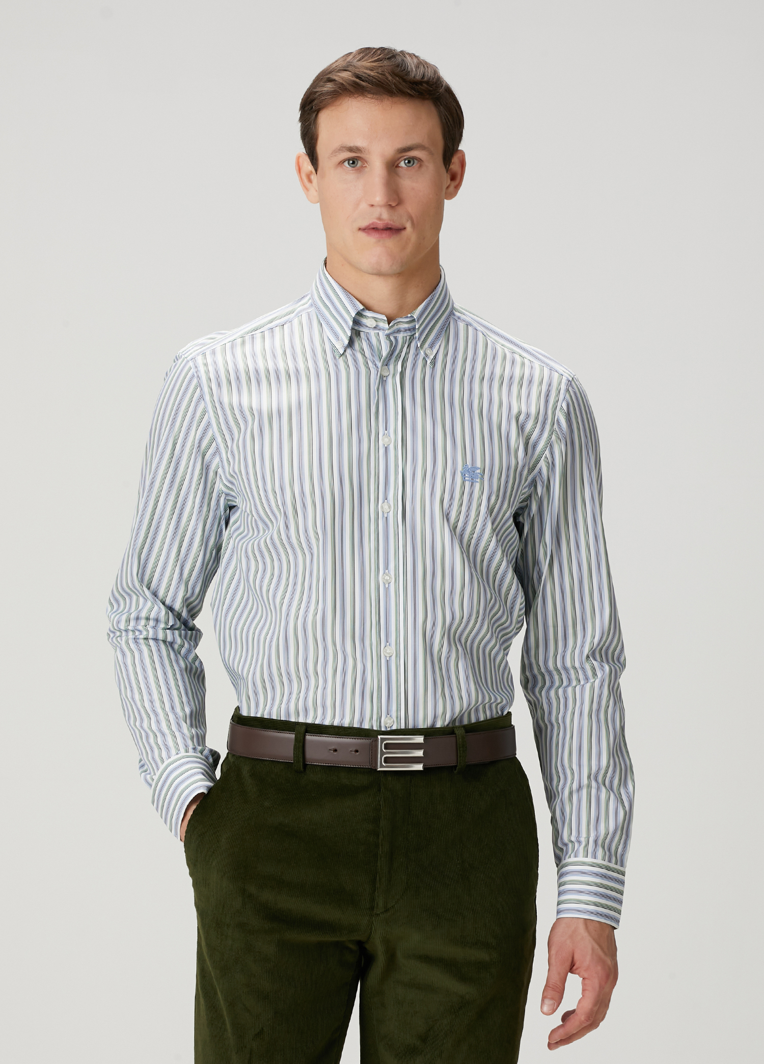 Etro Lila Erkek Lila Çizgi Desenli Gömlek 1791643 | Beymen