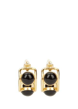 Beymen Club Kadın Üç Taşlı Halka Küpe Altın Rengi Eu