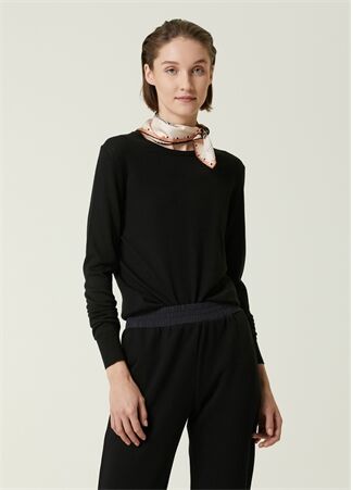 Beymen Collection Kadın Siyah Bisiklet Yaka Yün Kazak S