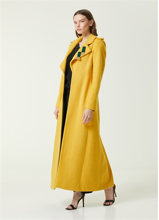 Jaquette Kadın Trinity Matrix Sarı Kelebek Yaka Palto S EU Jaquette Kadın Trinity Matrix Sarı Kelebek Yaka Palto S EU