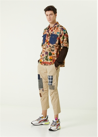 Dsquared2 Erkek Bej Garnili Cep Detaylı Pantolon 48 IT Dsquared2 Erkek Bej Garnili Cep Detaylı Pantolon 48 IT