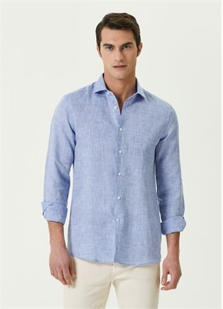 Pal Zileri Erkek Gömlek Mavi 39 It