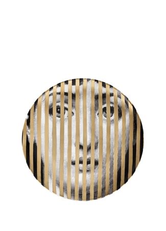 Fornasetti Tema e Variazioni No 34 Porselen Dekoratif Tabak Beyaz