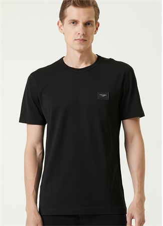 Dolce&Gabbana Erkek Siyah Logo Patchli T-shirt 44 IT Dolce&Gabbana Erkek Siyah Logo Patchli T-shirt 44 IT