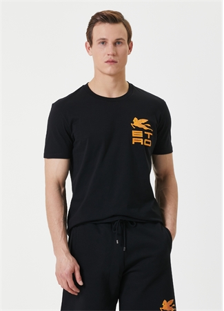 Etro Erkek Siyah Logo Baskılı T-shirt S Eu Etro Erkek Siyah Logo Baskılı T-shirt S Eu