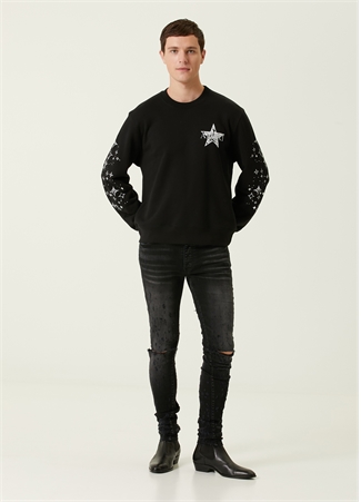 Amiri Erkek Shotgun Siyah Yıpratmalı Jean Pantolon 34 US Amiri Erkek Shotgun Siyah Yıpratmalı Jean Pantolon 34 US