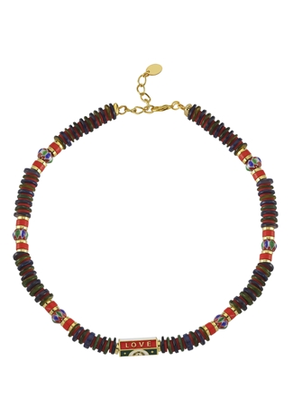 Berrin Özkan Kadın Amaour Bordo Boncuklu Kolye EU Berrin Özkan Kadın Amaour Bordo Boncuklu Kolye EU