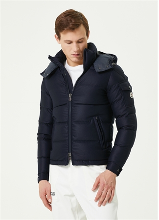 Moncler Erkek Lacivert Kapüşonlu Puff Yün Mont 0 US Moncler Erkek Lacivert Kapüşonlu Puff Yün Mont 0 US