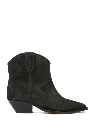 Isabel Marant Kadın Siyah Deri Bot 38 EU