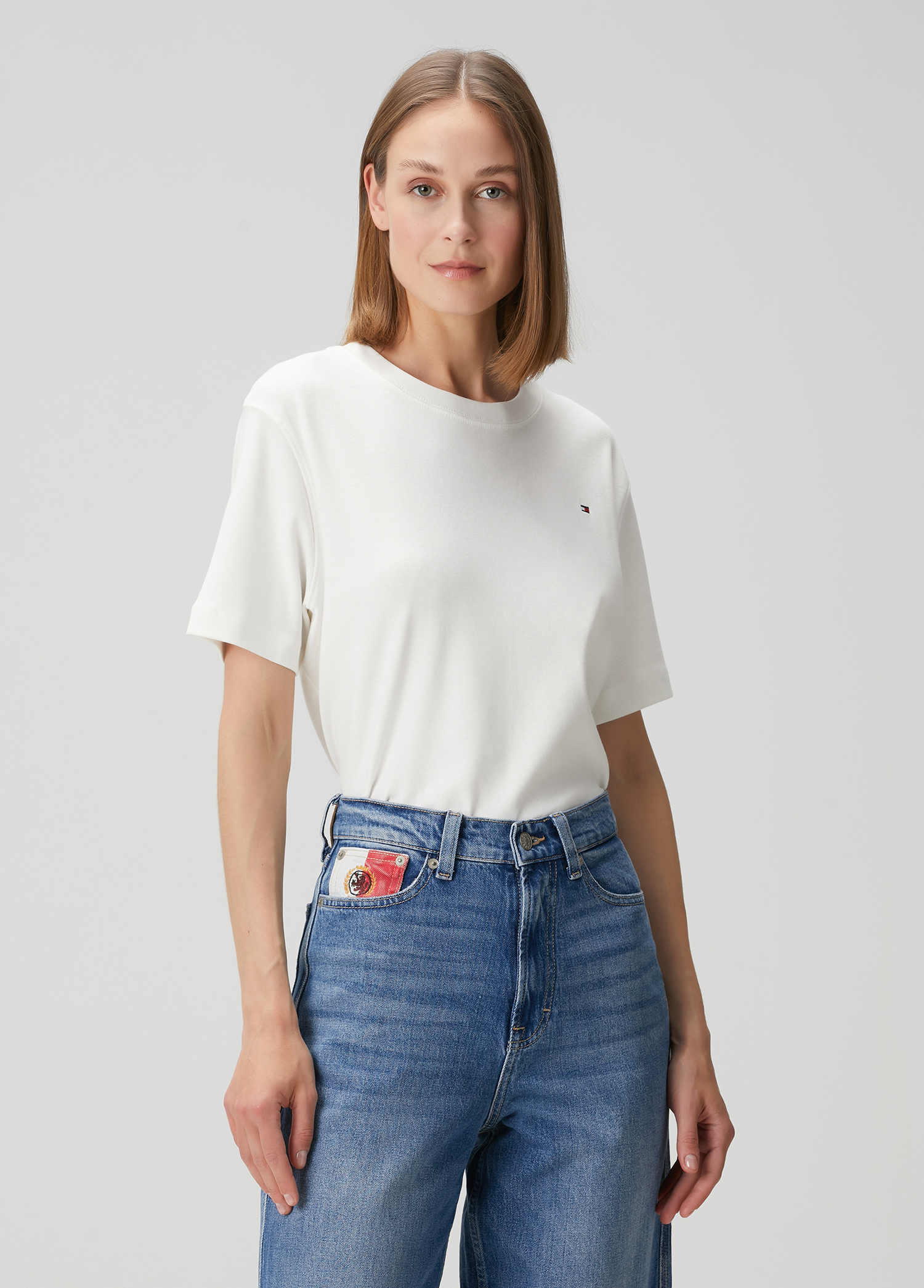 Tommy Hilfiger Beyaz Kadın Beyaz T-shirt 1706060 | Beymen