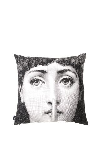 Fornasetti DEKORATİF YASTIK Siyah