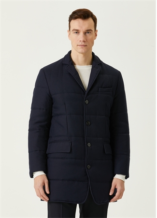 Palzileri Lab Erkek Lacivert Kapitoneli Palto 50 IT