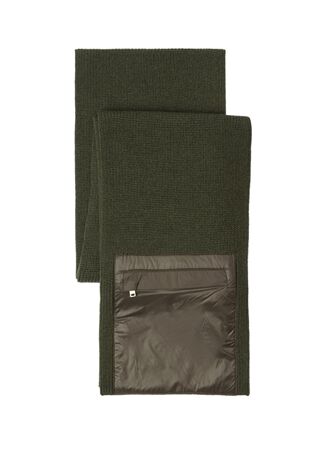 Beymen Club Erkek Haki Cep Garnili Yün Atkı EU