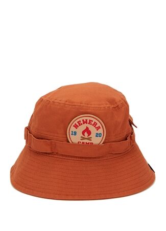 New Era Kadın Turuncu NE Camp Patchli Şapka Kahverengi S EU