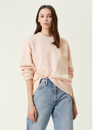 Acne Studios Kadın Pembe Logolu Sweatshirt Xs Eu Acne Studios Kadın Pembe Logolu Sweatshirt Xs Eu