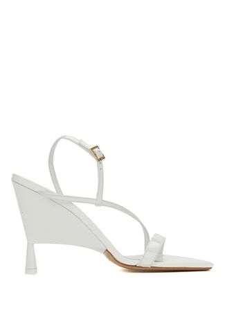 Gia Borghini Kadın Beyaz Deri Sandalet 36 EU