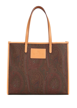 Etro Kadın Kahverengi Etnik Desenli Omuz Çantası EU