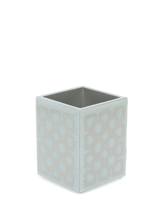 Mike & Ally Meurice Beyaz Geometrik Desenli Diş Fırçalık Mike & Ally Meurice Beyaz Geometrik Desenli Diş Fırçalık