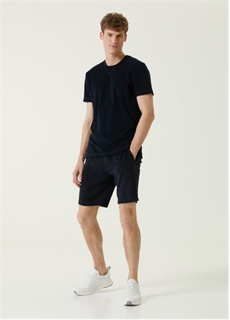 Beymen Collection Erkek Lacivert Beli Kordonlu Havlu Şort M EU Beymen Collection Erkek Lacivert Beli Kordonlu Havlu Şort M EU