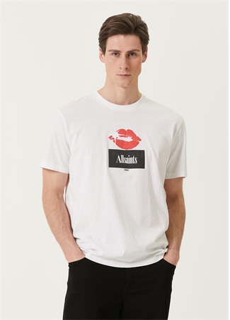 Allsaints Erkek Kiss Beyaz Logolu T-shirt Xs Eu Allsaints Erkek Kiss Beyaz Logolu T-shirt Xs Eu
